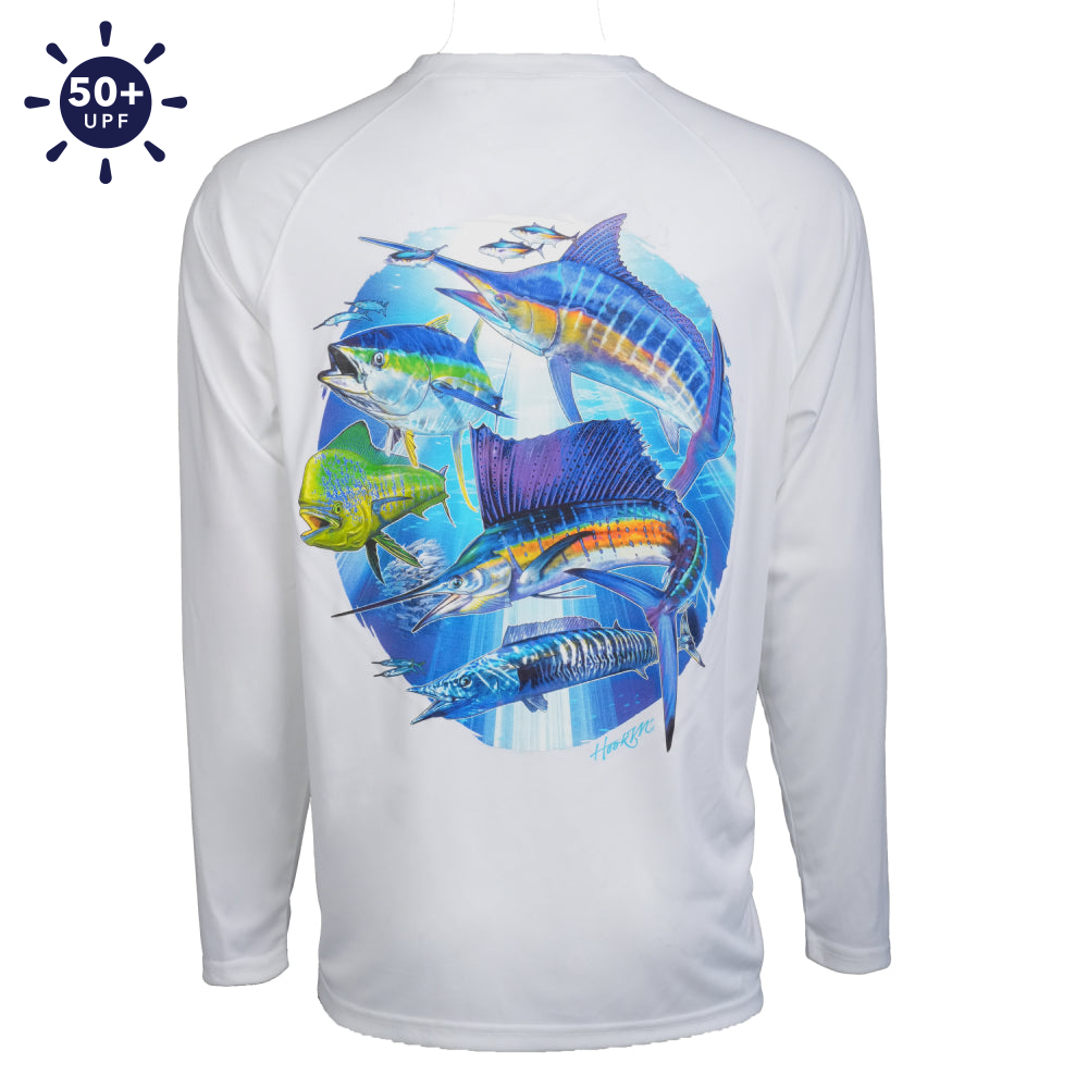 Bimini Bay Outfitters Hook M' Men's Long Sleeve Shirt - Offshore Slam 5 ...